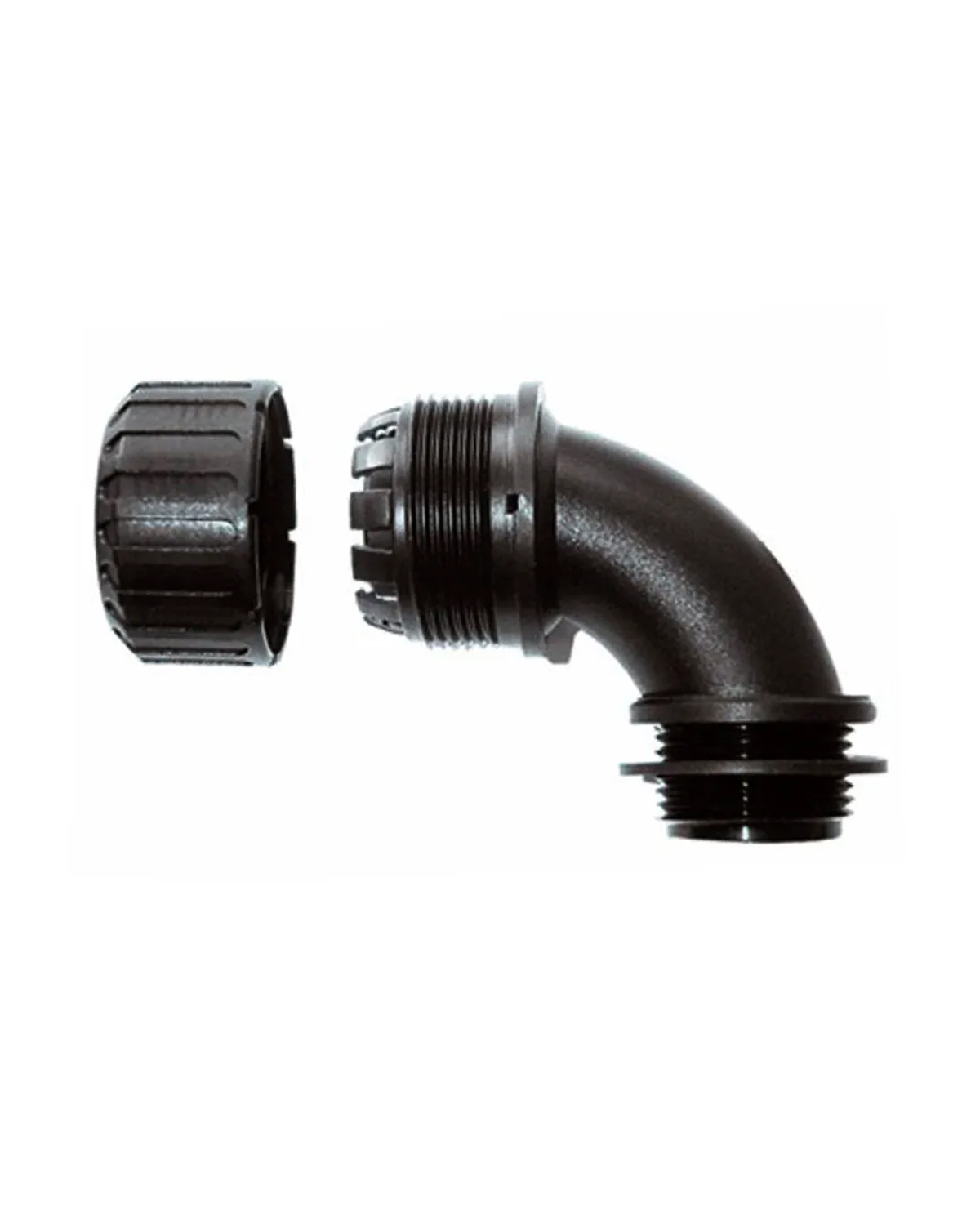 ADAPTAFLEX FITTING RF 90DEG FXD EXT THREAD M25 RF25/M25/C90/BL