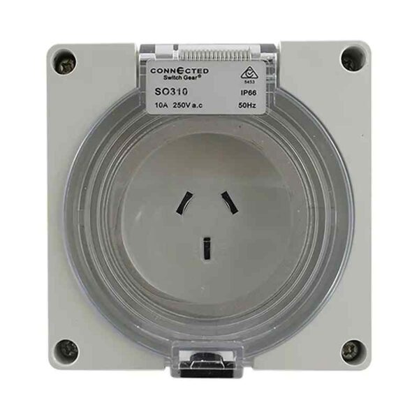 CGS IP66 3 Pin Socket Outlet 20A 250V AC