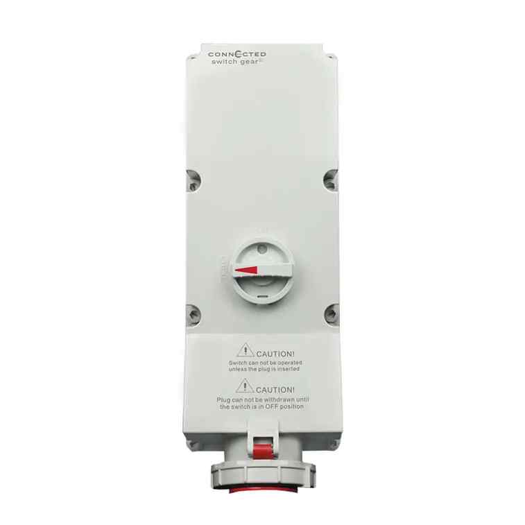 CGS IP67 Combination Switched Socket Outlet Interlock 5 Pin 400V 125A