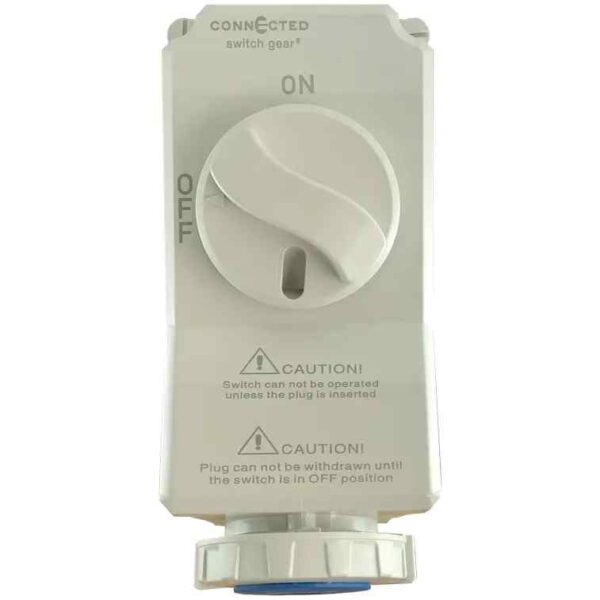 CGS IP67 Combination Switched Socket Outlet Interlock 5 Pin 500V 63A