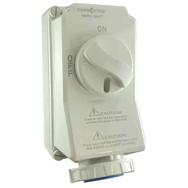 CGS IP67 Combination Switched Socket Outlet Interlock 5 Pin 500V 63A