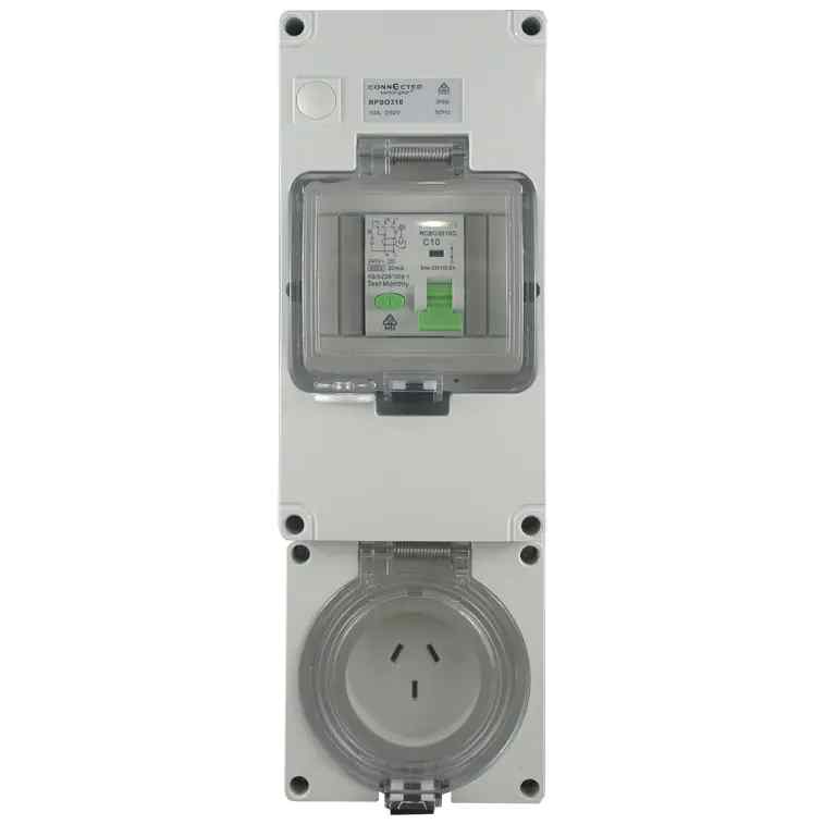 CGS IP66 RCD Protected Socket Outlet 3 Pin – 250V 10A