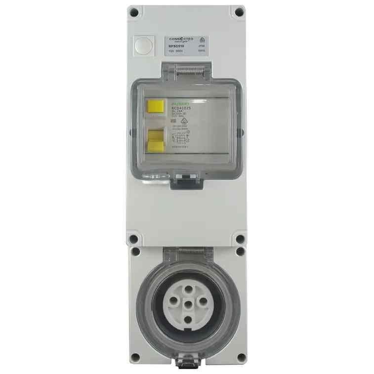 CGS IP66 RCD Protected Socket Outlet 5 Pin – 500V 20A