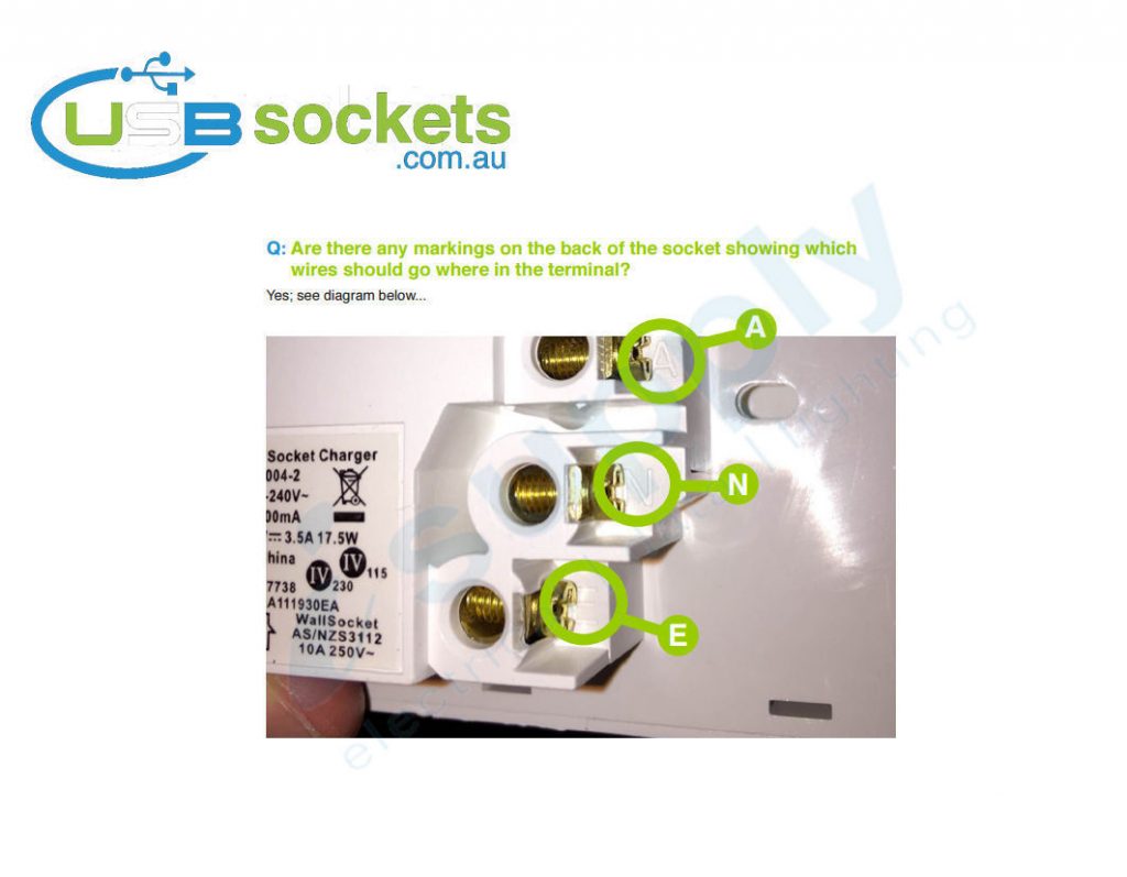 USB Double Power Point Plug Socket Switch Wall Power Australian